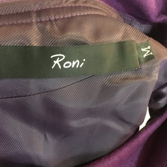 Roni | Dresses | Roni Deep Purple Wool Dress | Poshmark